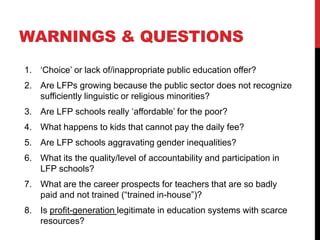 Privatisation of Education: Global Trends, Multiple Manifestations and ...