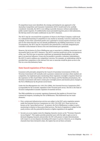 Privatisation of Port of Melbourne, Australia | PDF