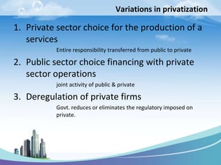Privatization | PPTX