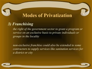 Enhancing Good Governance through Public Enterprise (Privatization) | PPT