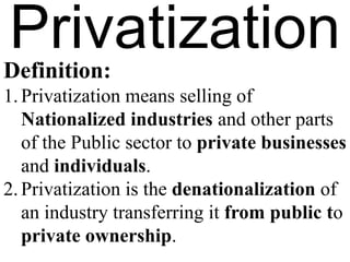 Privatization | PPT