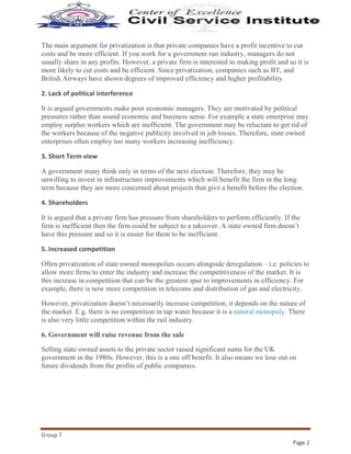Privatization | PDF