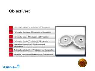 Privatization and deregulation | PPTX