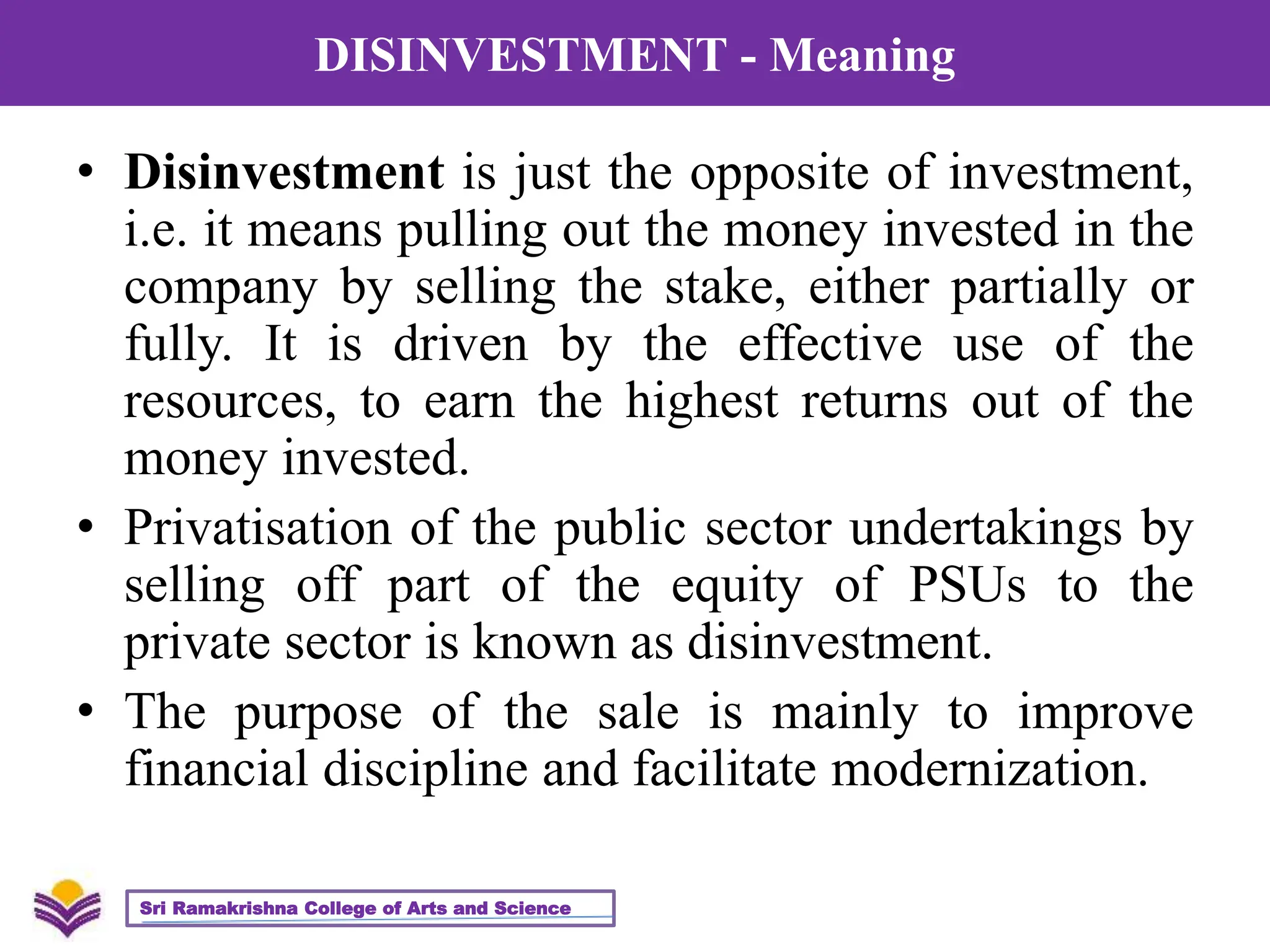 Privatization and Disinvestment - Meaning, Objectives, Advantages and ...