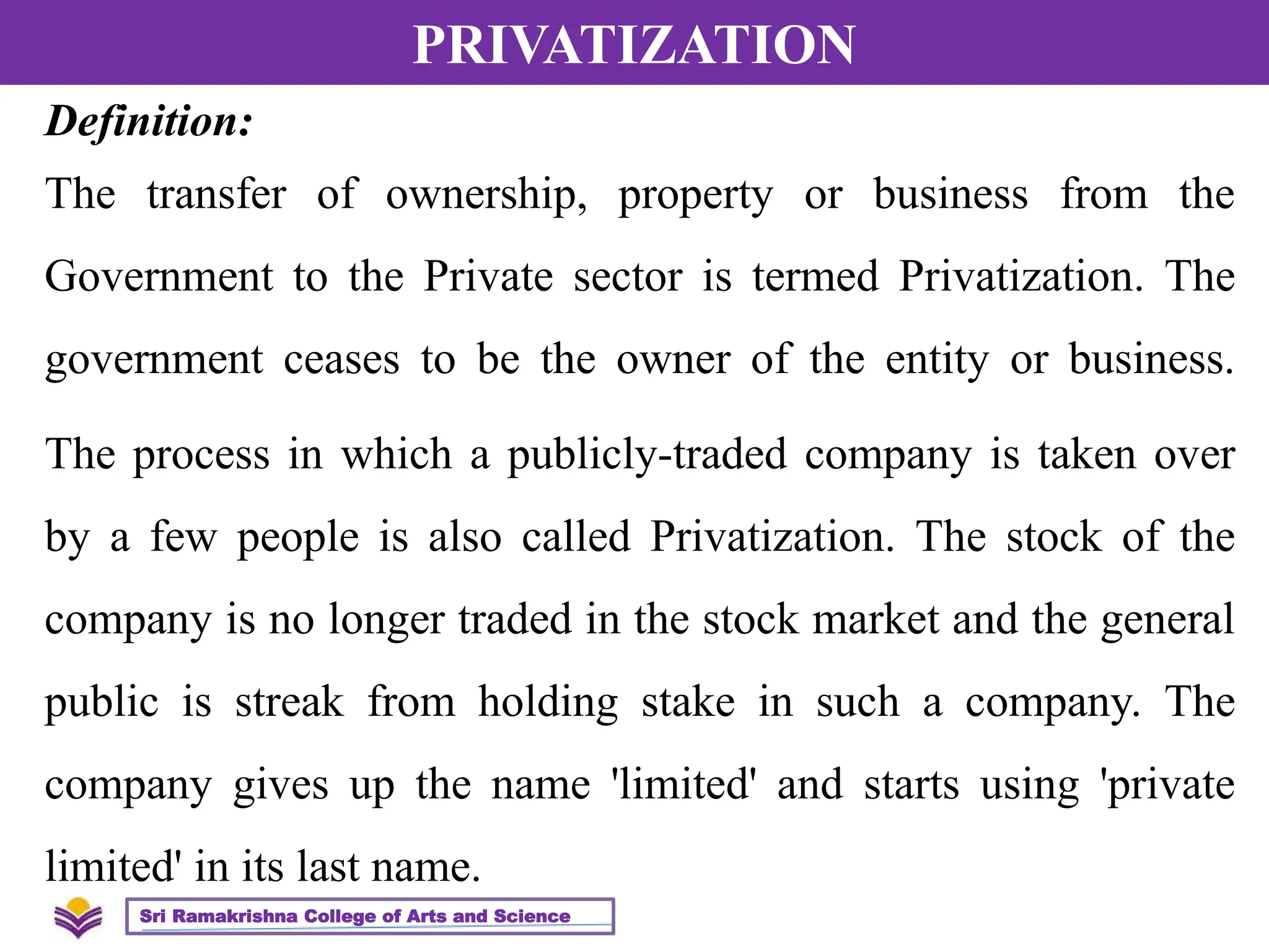 Privatization and Disinvestment - Meaning, Objectives, Advantages and ...
