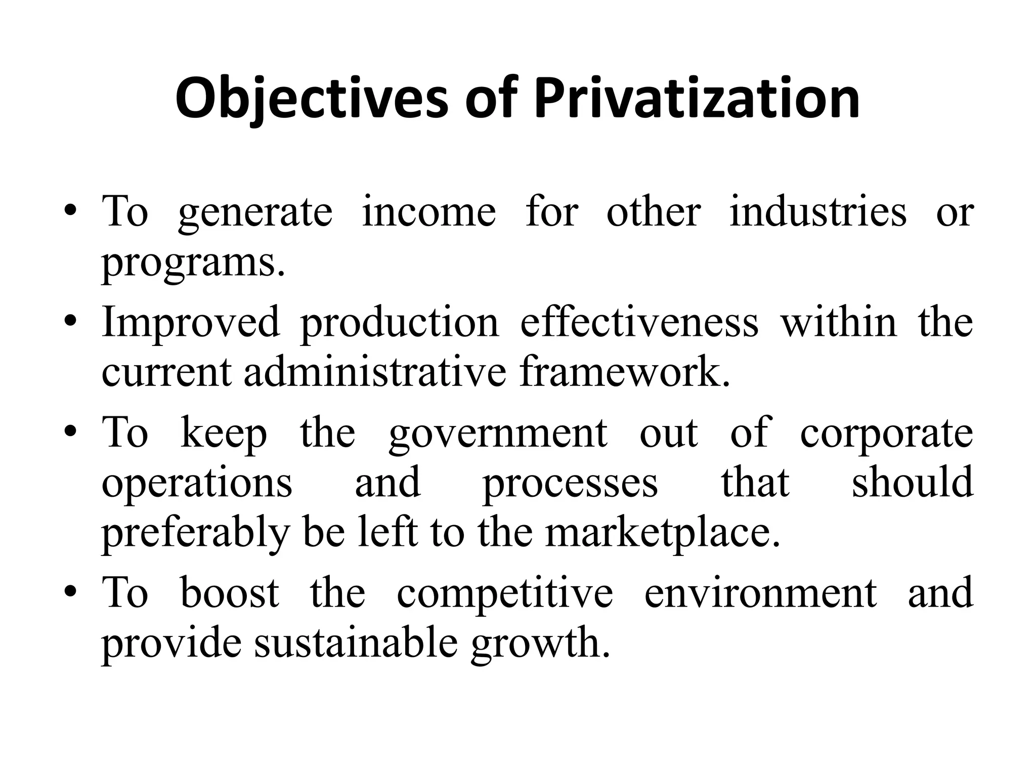 Privatization and Disinvestment - Meaning, Objectives, Advantages and ...