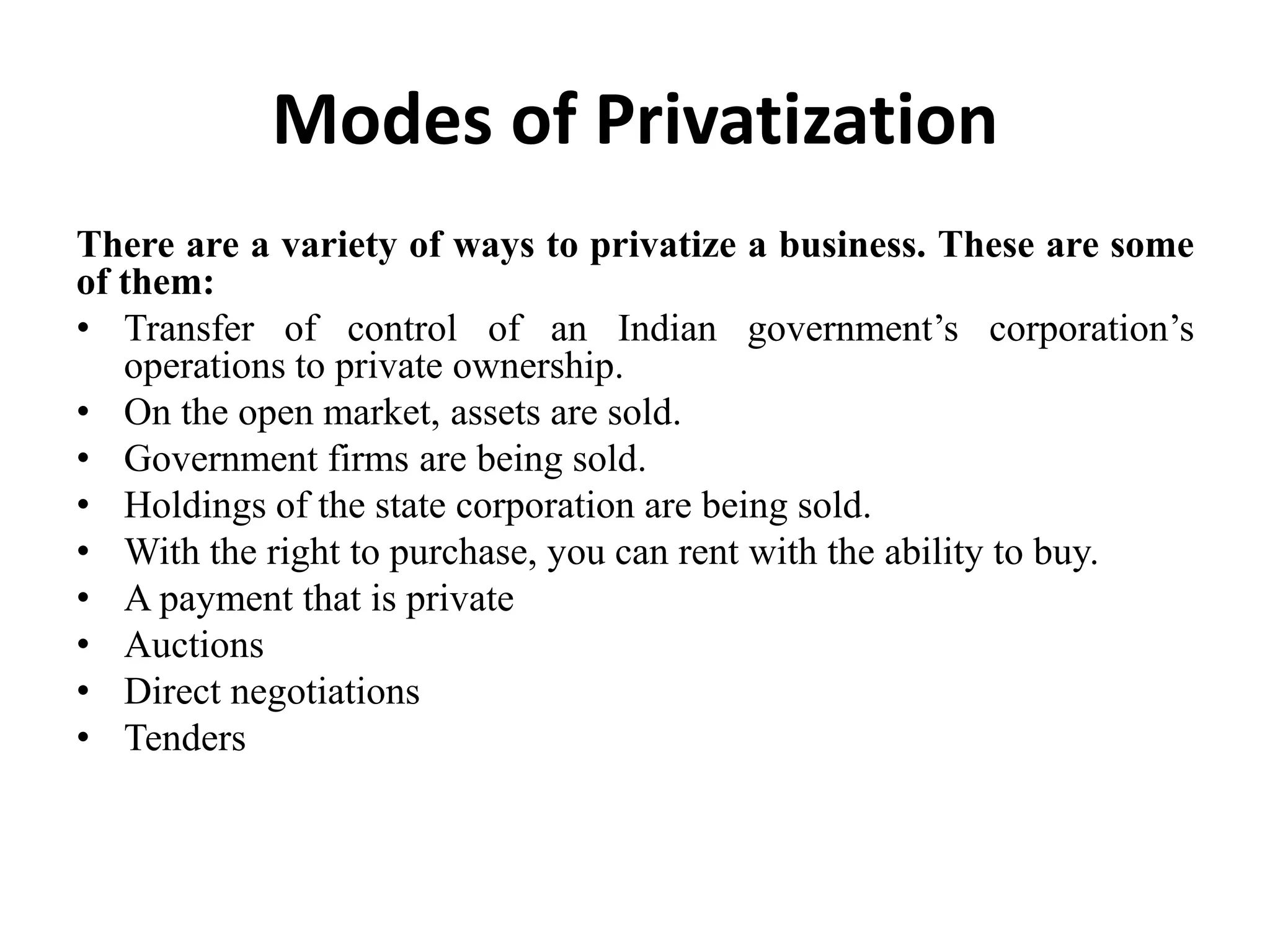 Privatization and Disinvestment - Meaning, Objectives, Advantages and ...