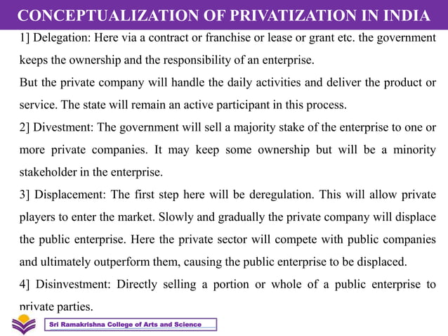 Privatization and Disinvestment - Meaning, Objectives, Advantages and ...
