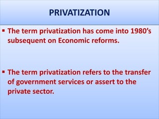 Privatization and education | PPTX