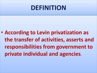 Privatization and education | PPT