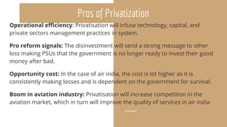 Privatization of Air India | PDF