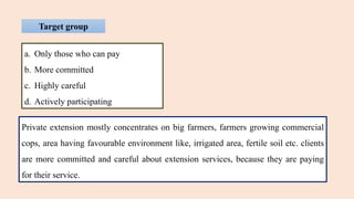 Privatization of extension in india | PPTX