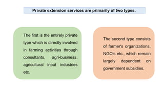 Privatization of extension in india | PPTX