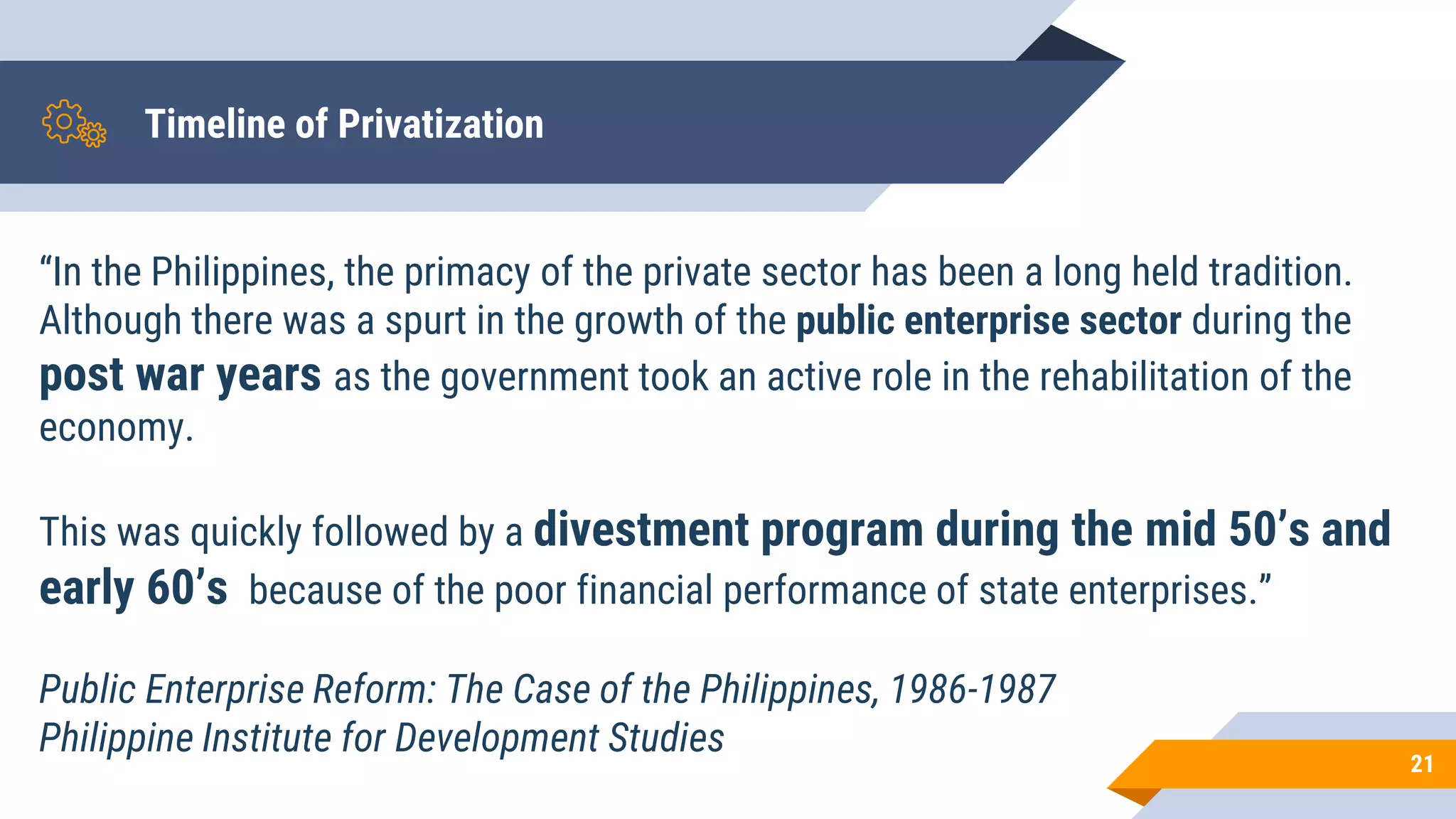 Privatization of Public Services in the Philippines | PPTX