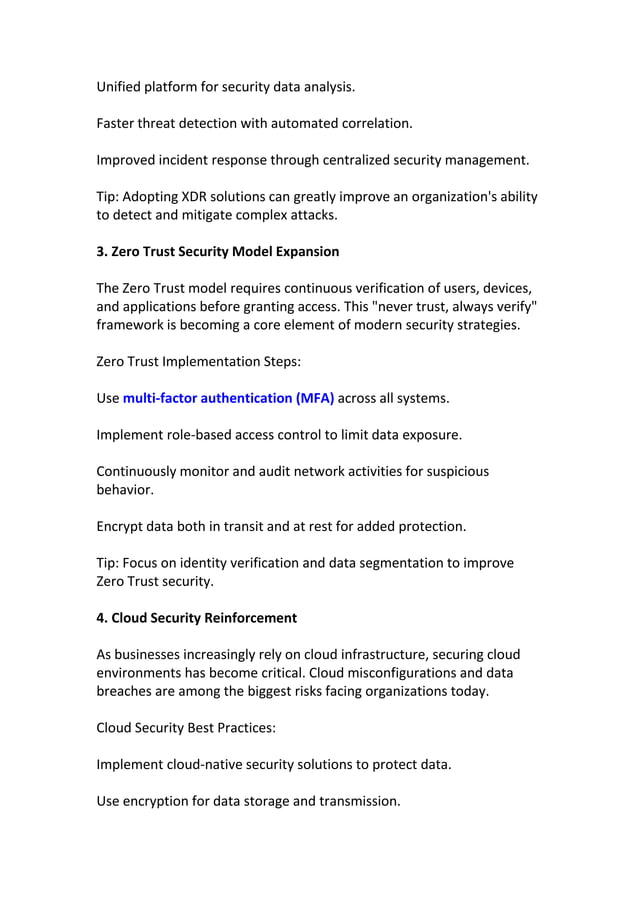 Future Cybersecurity Trends How Businesses Can Stay Ahead In 2025 Pdf