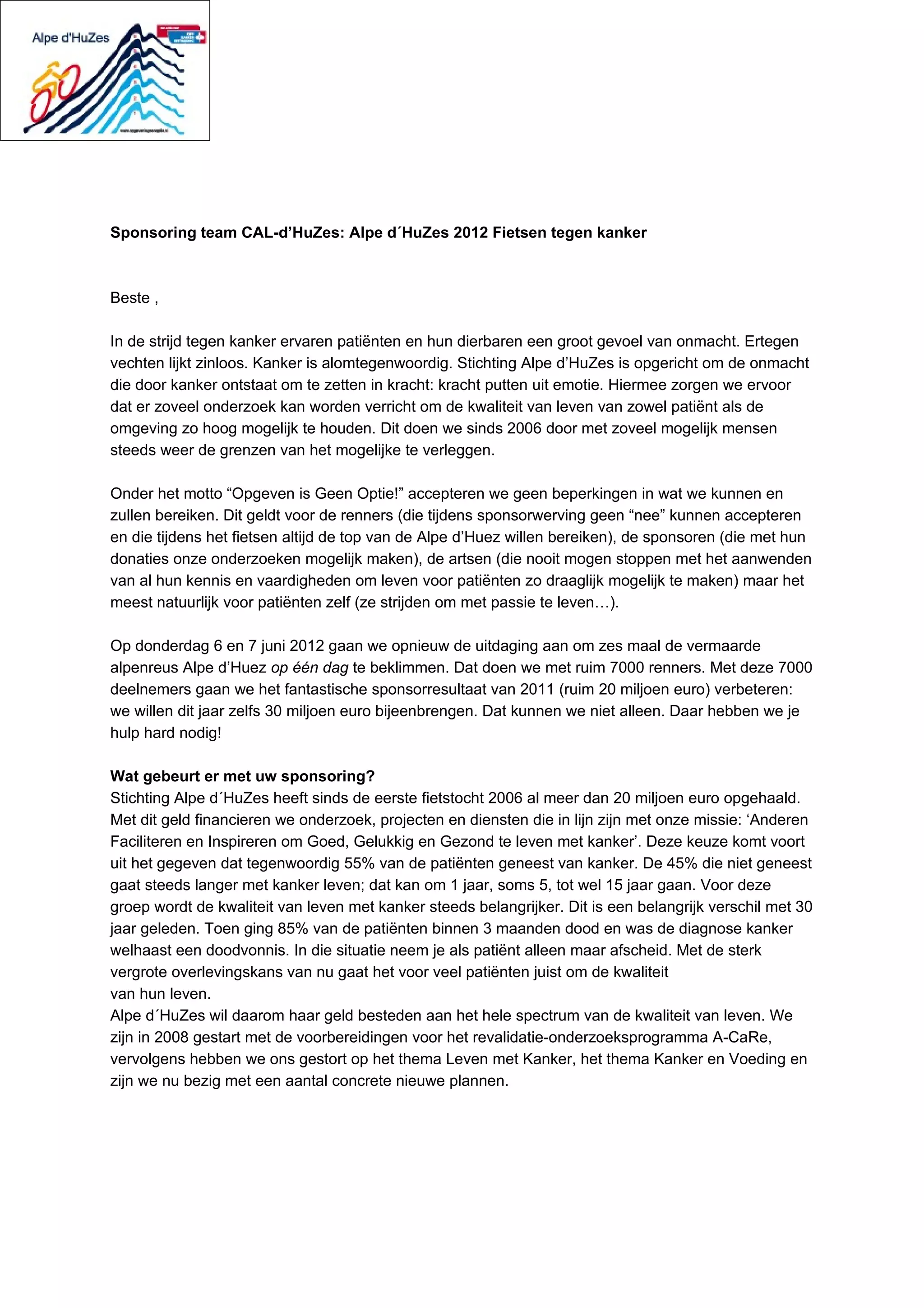 Prive sponsorbrief 090112 | DOC