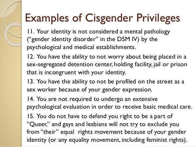 Examining Heterosexual & Cisgender Privilege