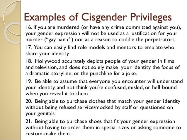 Examining Heterosexual & Cisgender Privilege