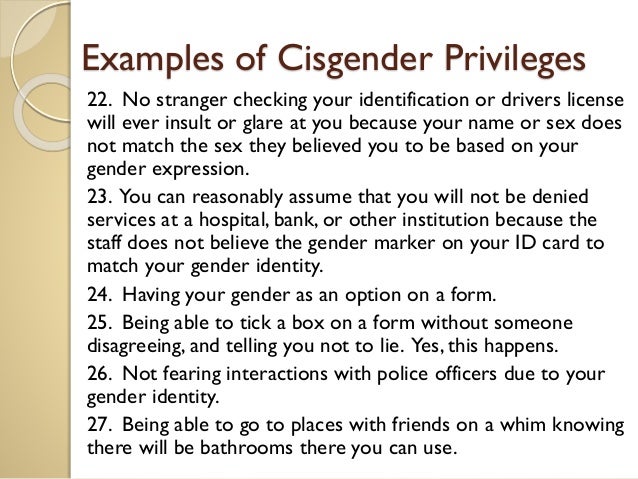 Examining Heterosexual & Cisgender Privilege