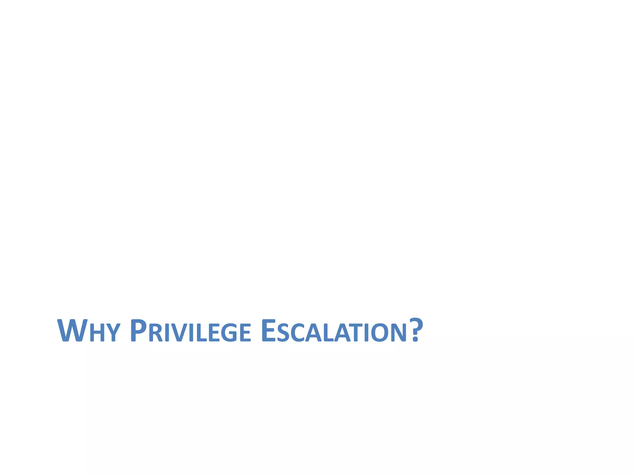 Privilege Escalation with Metasploit | PPTX