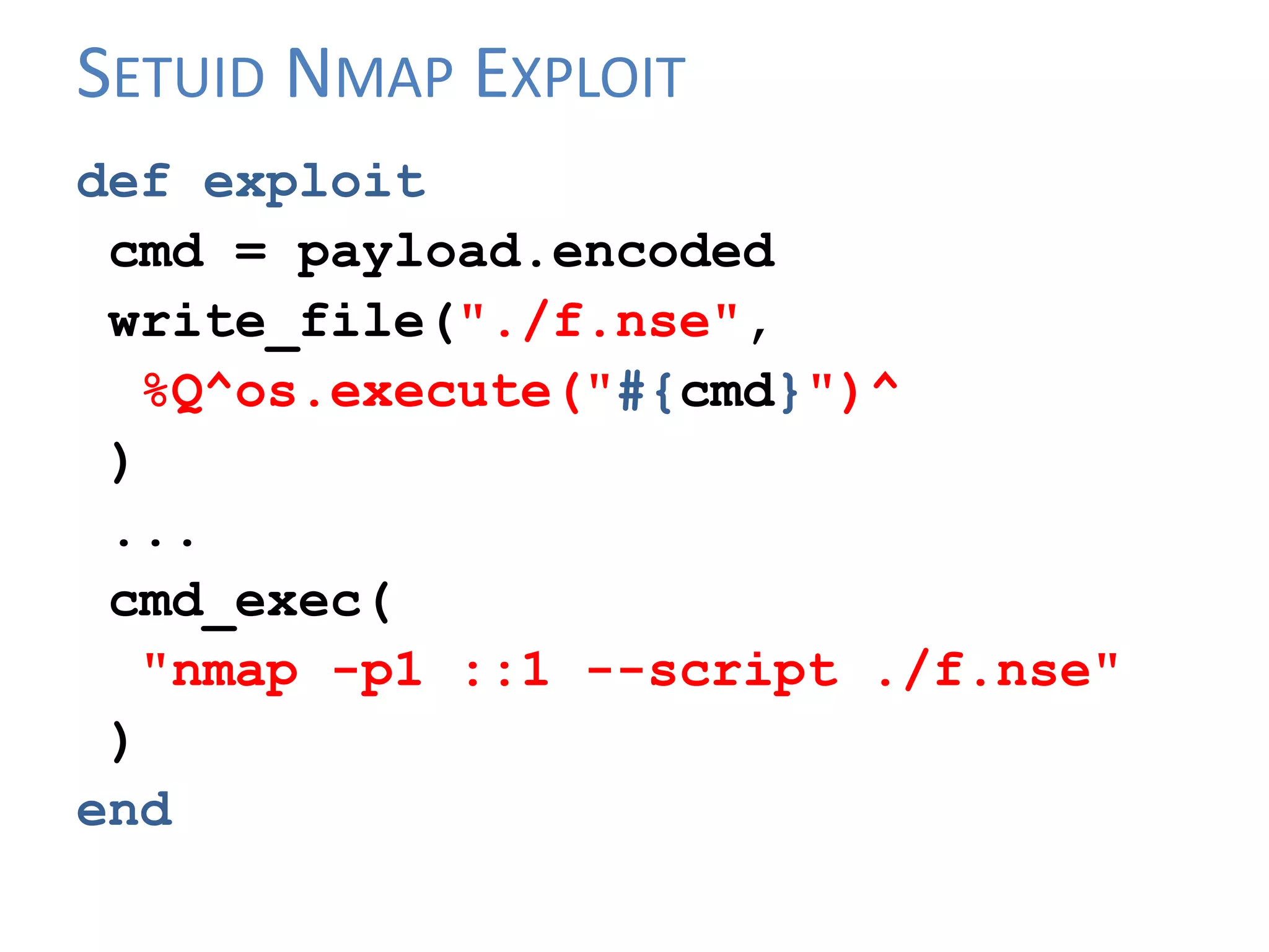 Privilege Escalation with Metasploit | PPTX