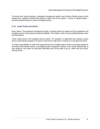 Secure Management of Access to Privileged Accounts | PDF