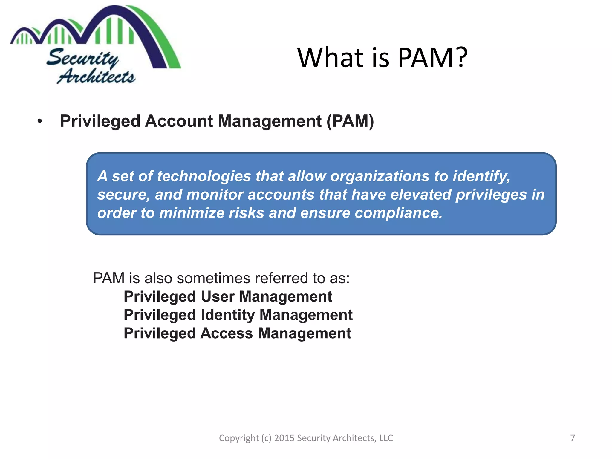 Privileged Access Management (PAM) | PPTX