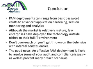 Privileged Access Management (PAM) | PPTX