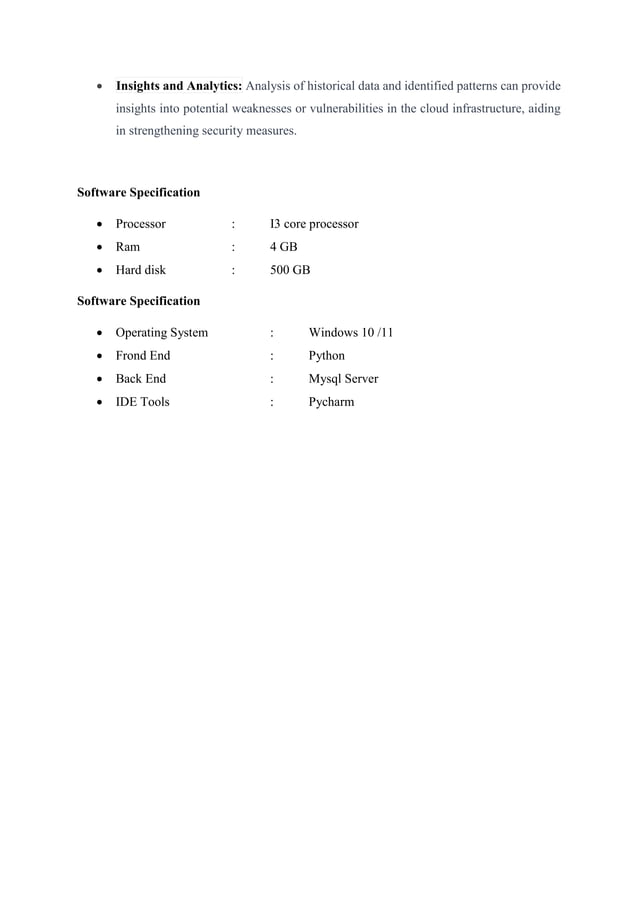 Privilege Escalation Attack Detection And Mitigation In Cloud Using Machine Learning Docx