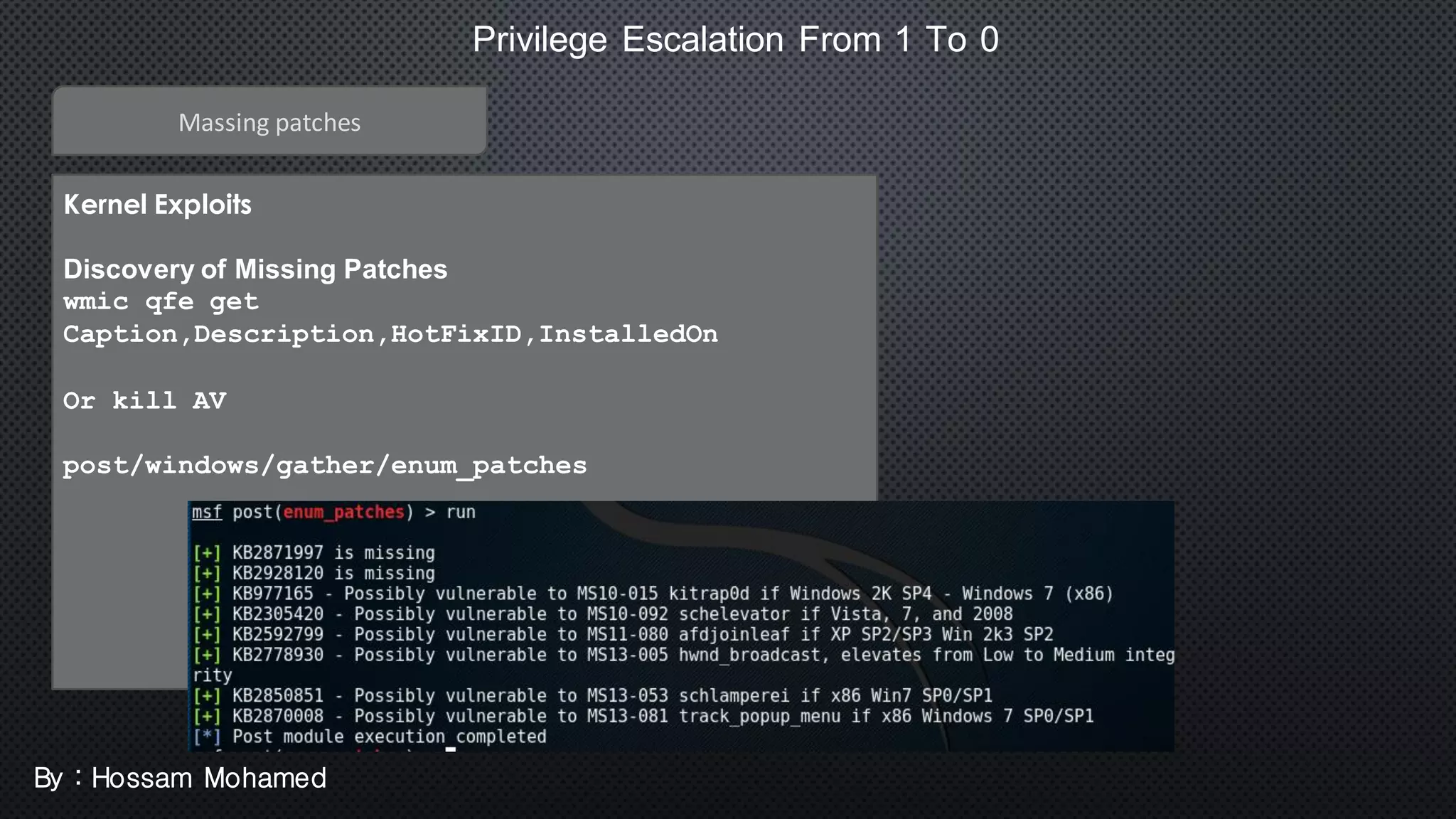 Privilege escalation from 1 to 0 Workshop | PDF | Operating Systems | Computer Software and ...