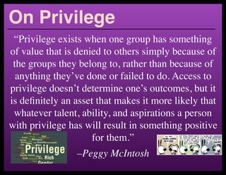 Privilege, Oppression, and Race Understanding | PDF | Debated Sensitive ...