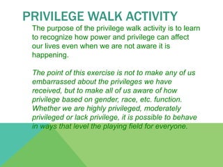 Privilegewalk4 | PPTX