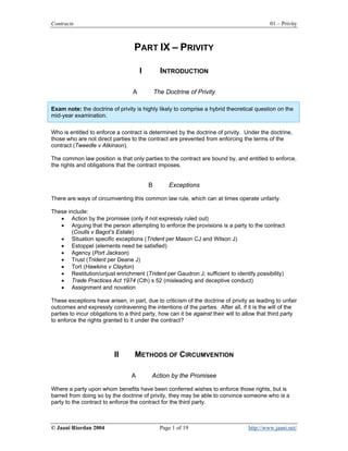 Privity | PDF