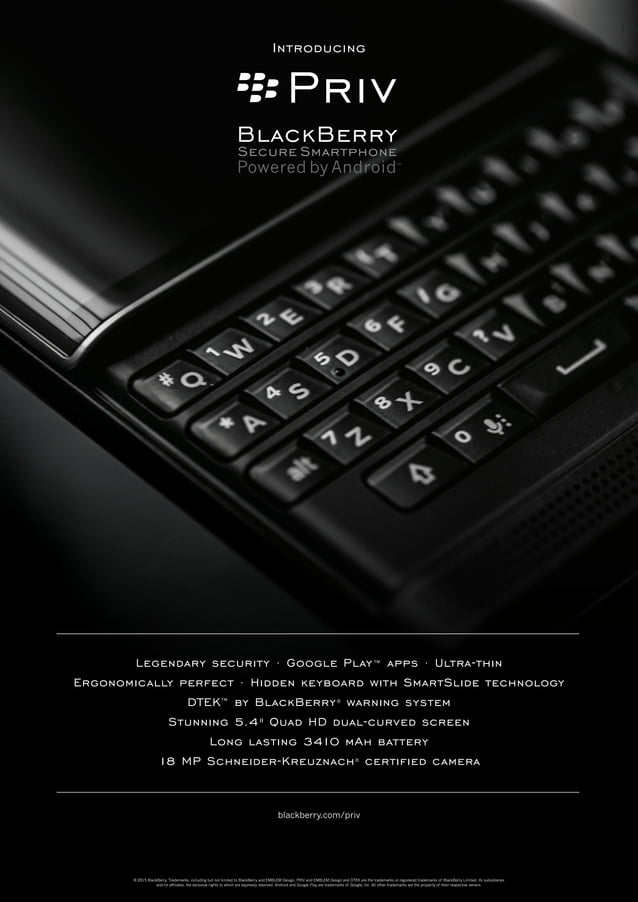 BlackBerry Priv Product Posters | PDF