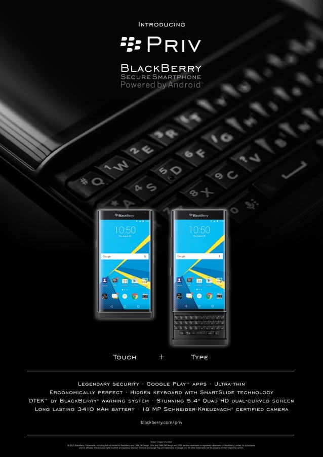BlackBerry Priv Product Posters | PDF