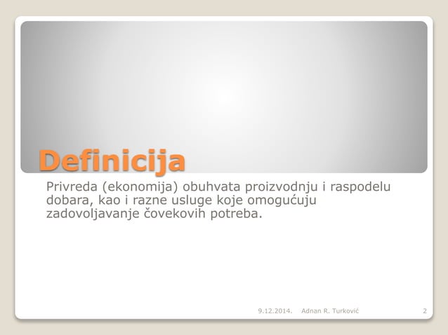 Privreda - pojam i podela | PPTX