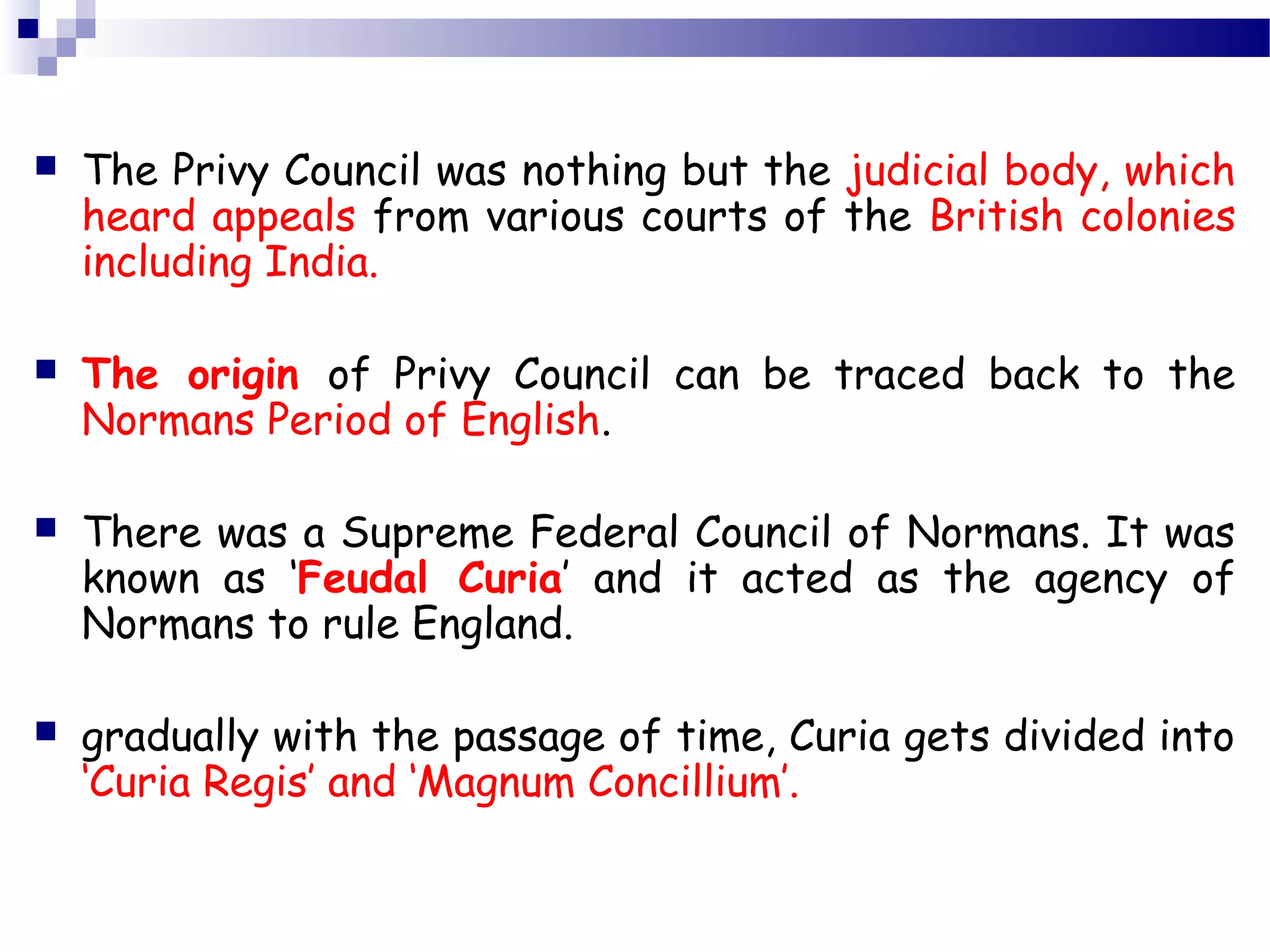 Privy council | PPT