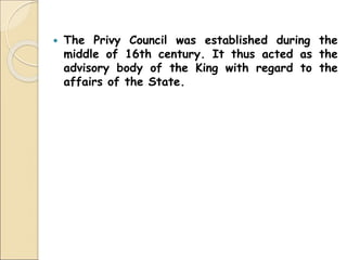 Privy council | PPT