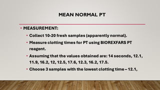 Clinical laboratory technology-Prothrombin time | PDF