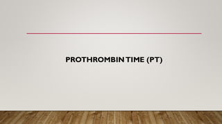 Clinical laboratory technology-Prothrombin time | PDF