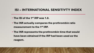 Clinical laboratory technology-Prothrombin time | PDF