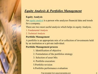 Presentation on Equity Analysis | PPTX