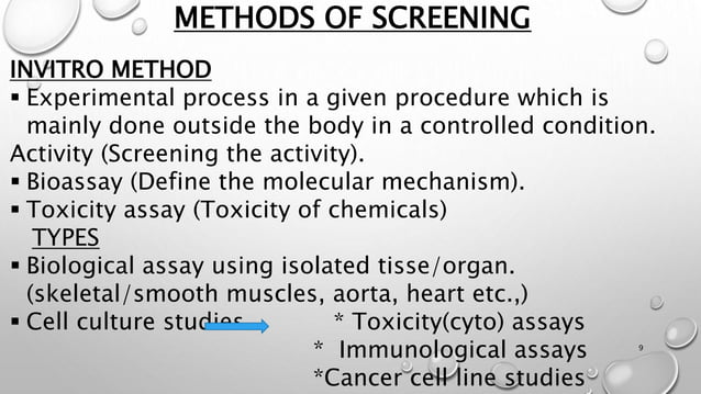 General principle of preclinical screening | PPTX | Medical Tests ...
