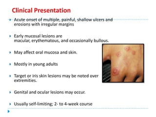 Priya seminar on ulcerative,vesicular and bullous lesions | PPTX