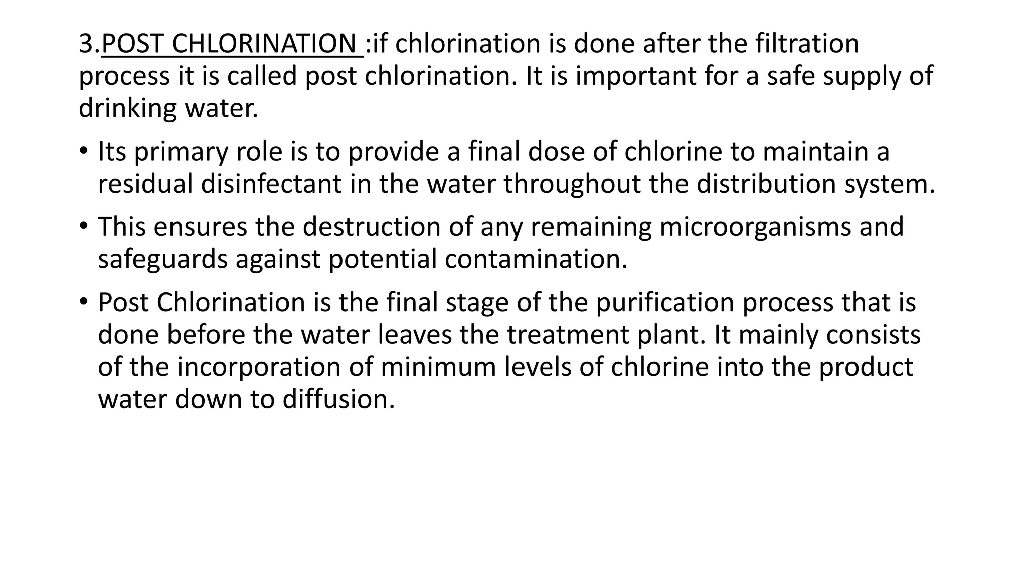 Dechlorination and it's type | PPTX
