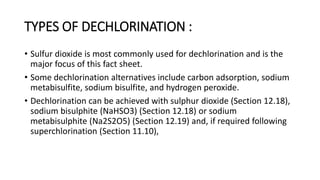 Dechlorination and it's type | PPTX