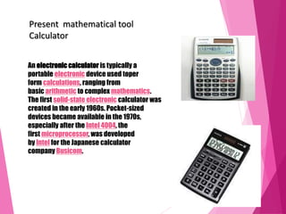 connecting past and present of mathematics education.. | PPTX
