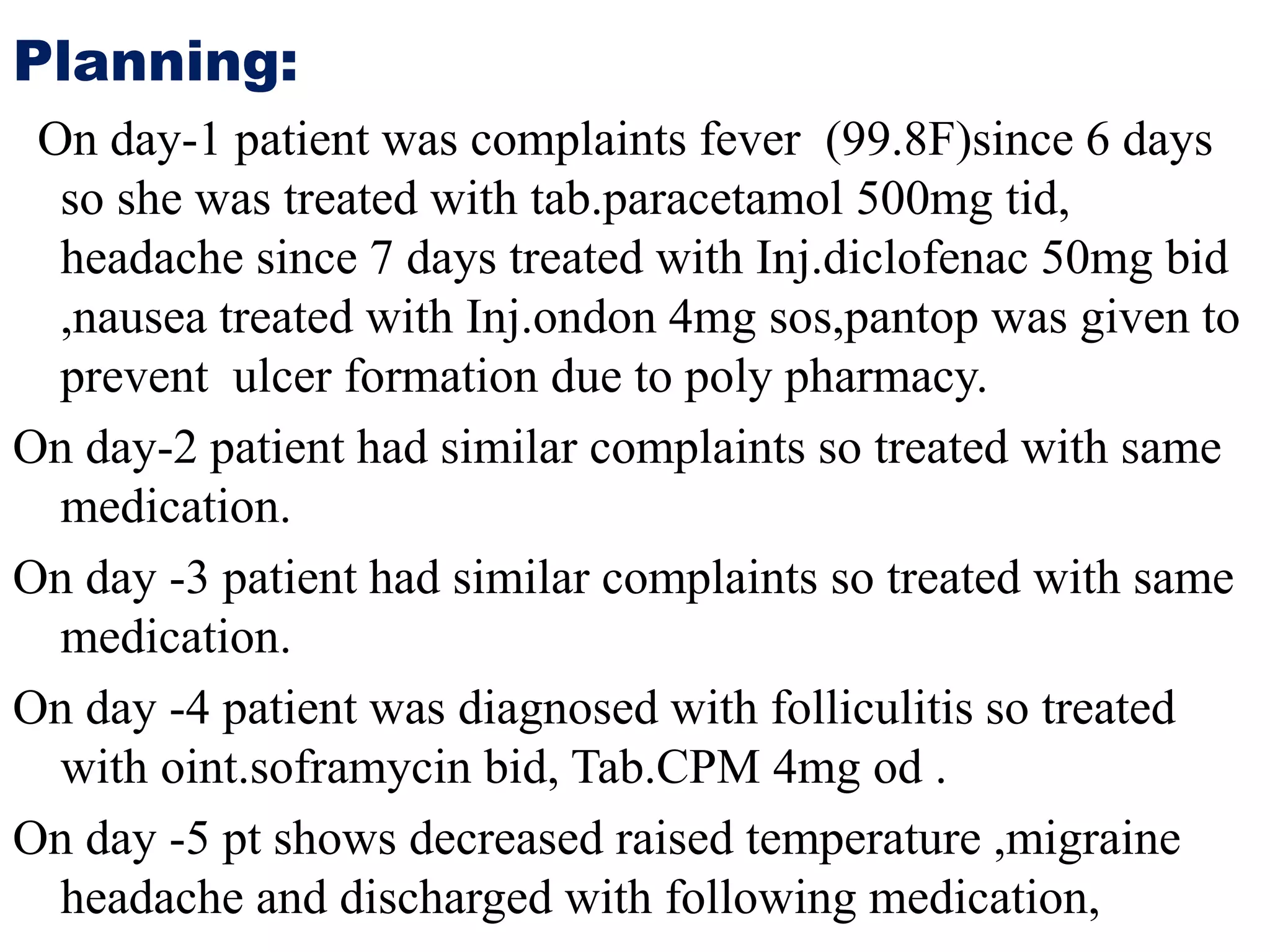 A case study on migraine with folliculitis | PPTX
