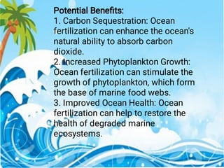 Marine Nitrogen cycle, Iron limitation, ocean fertilization | PDF